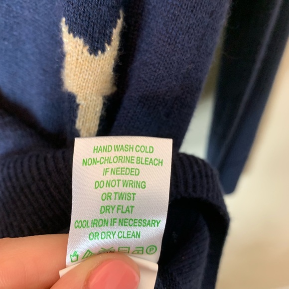 Lilly Pulitzer | Sweaters | Lilly Pulitzer Navy Blue Metallic Starfish ...